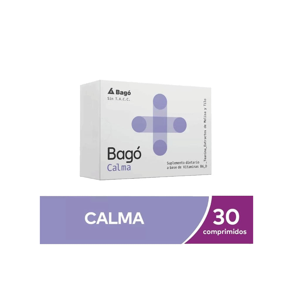 Bagó+ Calma Suplemento Dietario 30 Comprimidos - Farmalife