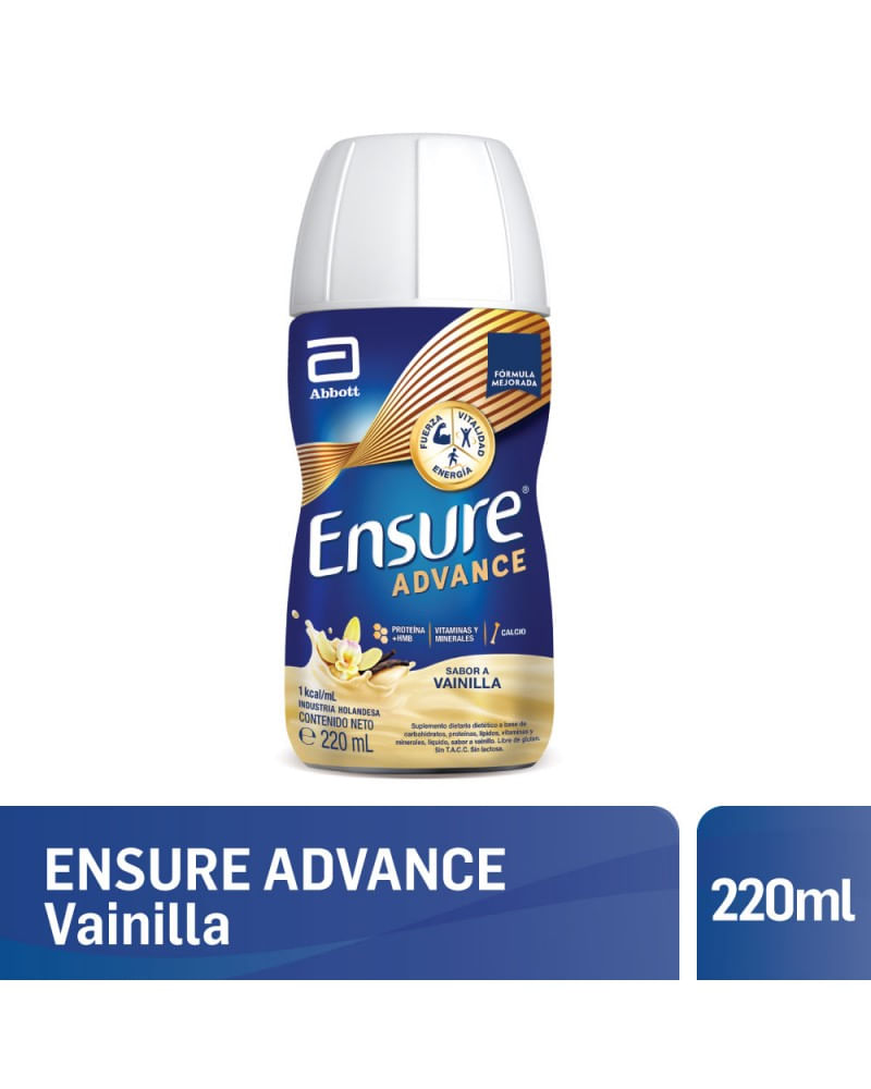 ENSURE ADVANCE LIQUIDO VAINILLA BOTELLA X 220 ML - Farmalife
