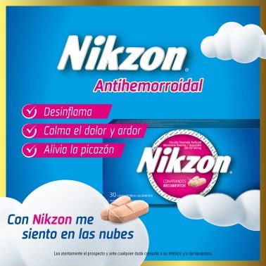 NIKZON 500 MG COMPRIMIDOS RECUBIERTOS X 30 - Farmalife