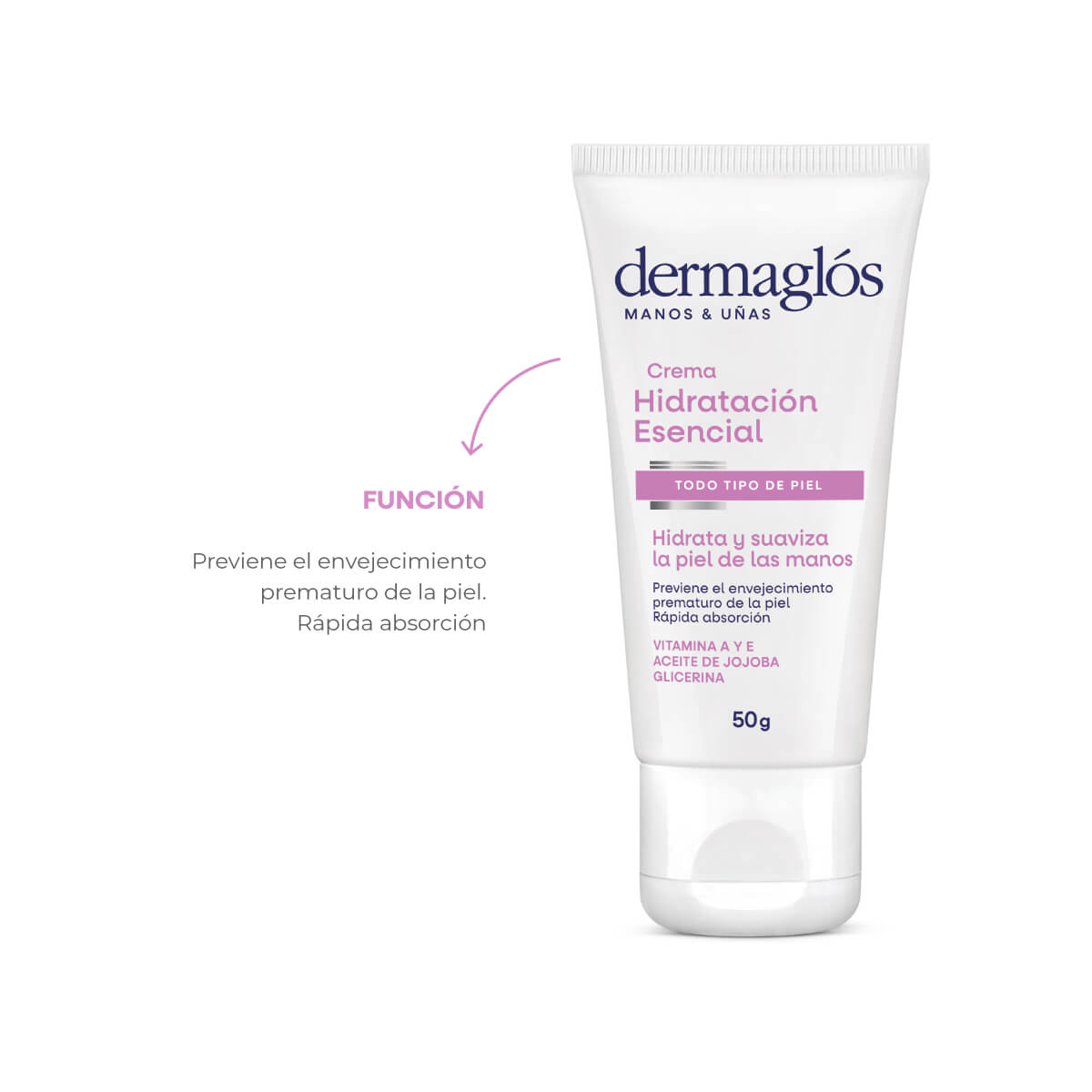 Dermaglós Corporal Crema para Manos Hidratación Esencial 50 g - Farmalife