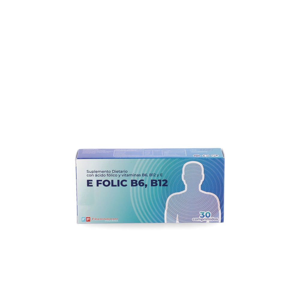 E-Folic B6 B12 Comprimidos X 30 - Farmalife