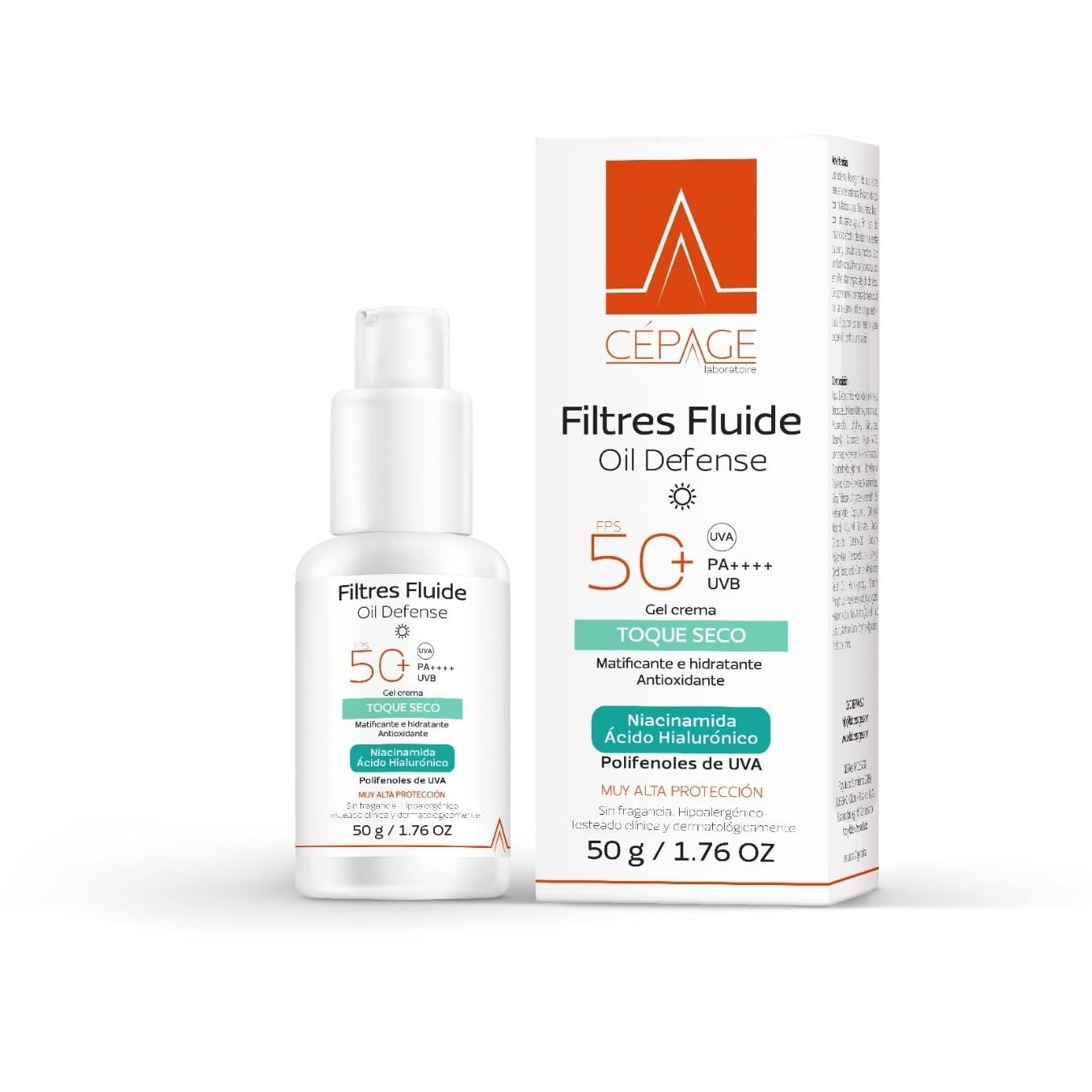 Cepage Filtres Fuid Oil Defense 50+ X 50 Ml - Farmalife